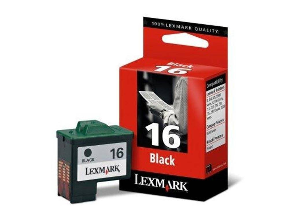 Tusz Oryginalny Lexmark 16 i3 Z13 Z33 X75 Z515 X1250 10N0016E Czarny ...